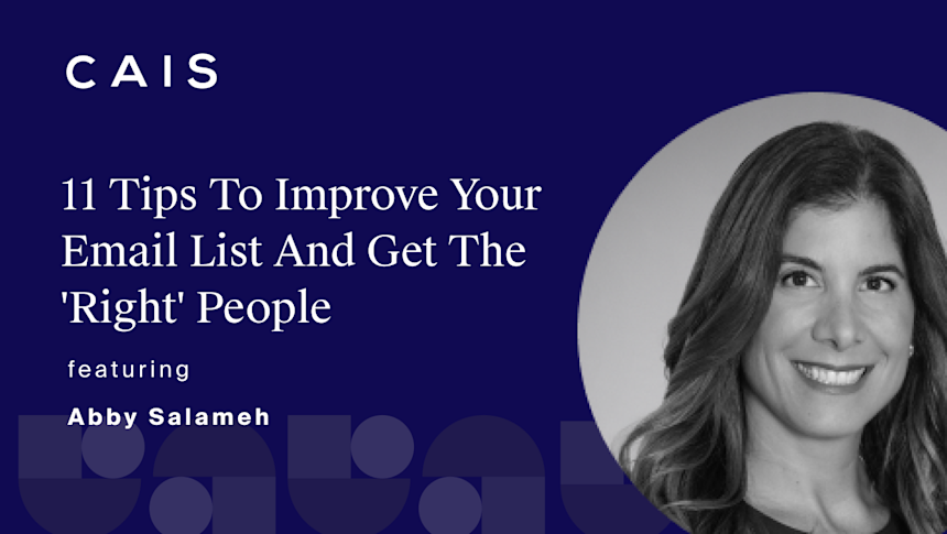 From The CAIS Team - CAIS