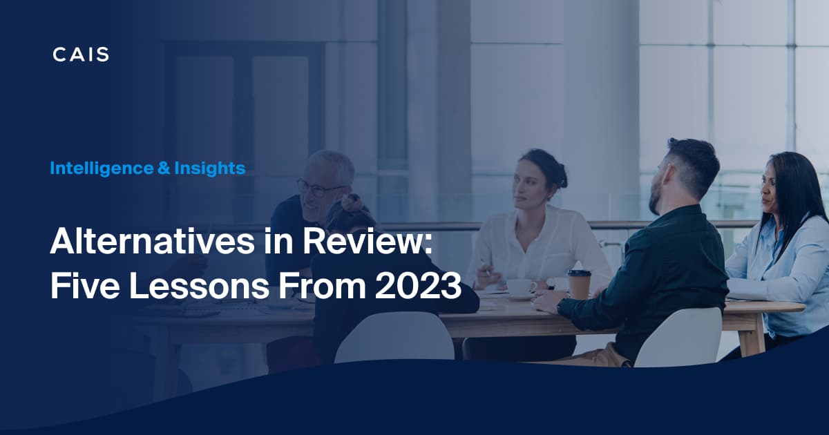 Alternatives in Review: Five Lessons From 2023 - CAIS