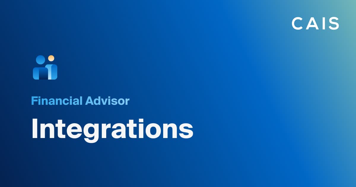 CAIS Powers Alternative Investments for Advisors - CAIS