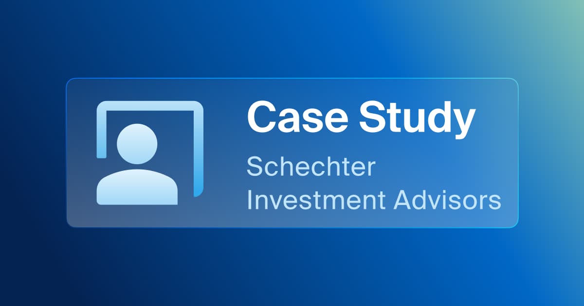 How Schecter Investment Advisors Scales Alternative Investments With ...