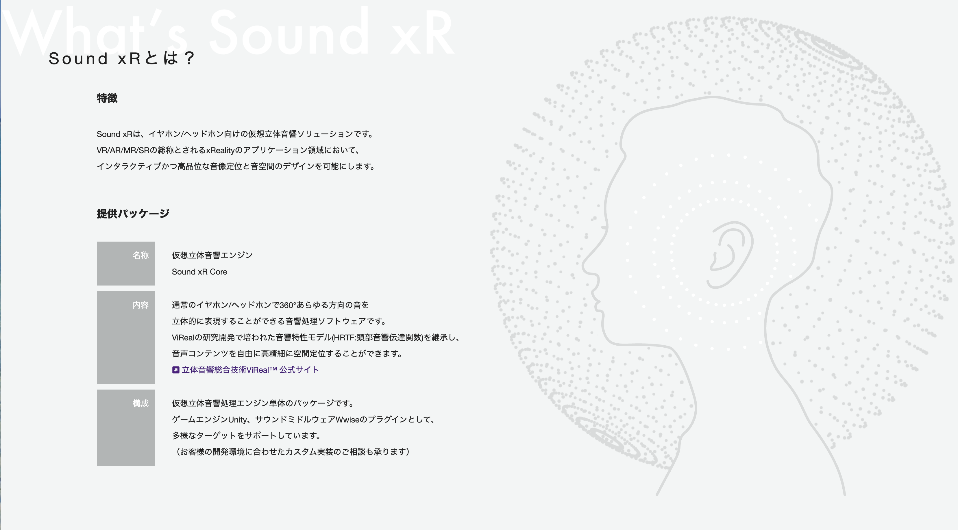 Sound xR：イヤホン、ヘッドホン向けの360°全方位に広がる仮想立体音響エンジン | 知財図鑑