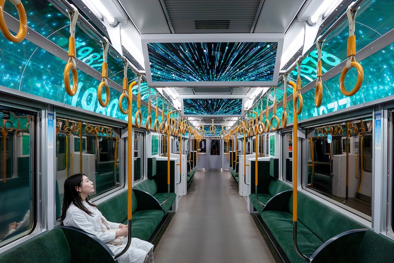 JR WEST Parade Train：車窓の景色にリアルタイムで映像を重ねる、オープンカーのようなAR体験 | 知財図鑑