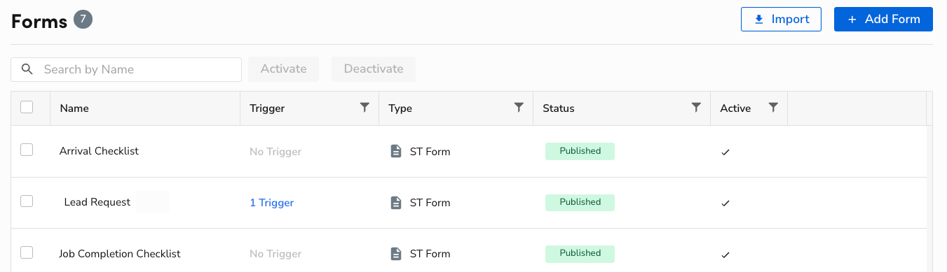 Viewing Forms in ServiceTitan