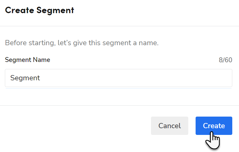 Add segment name