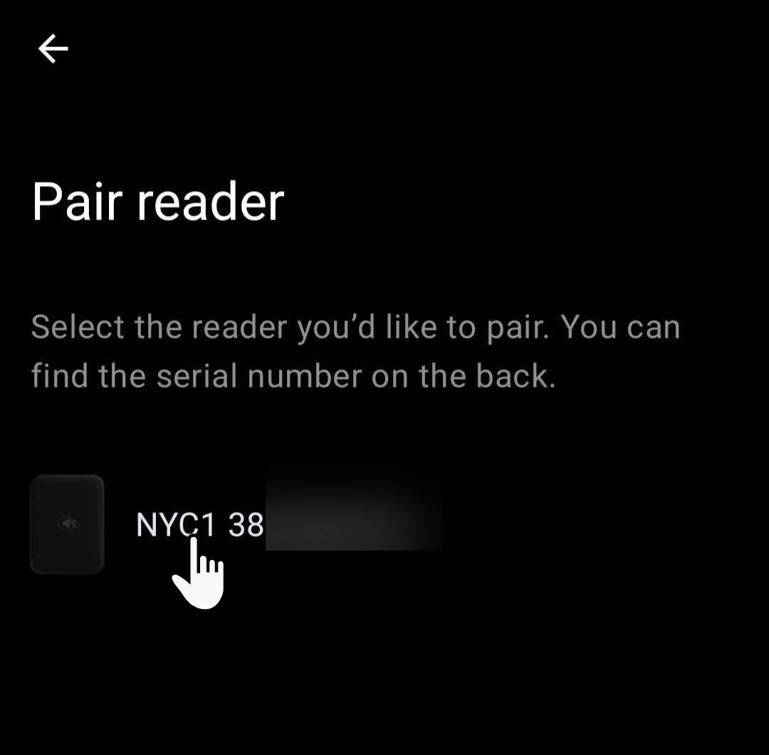 A cursor tapping NYC1.
