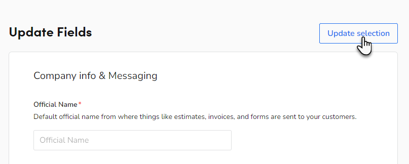 A Cursor Selecting The Update Fields Button To Update Which Fields They