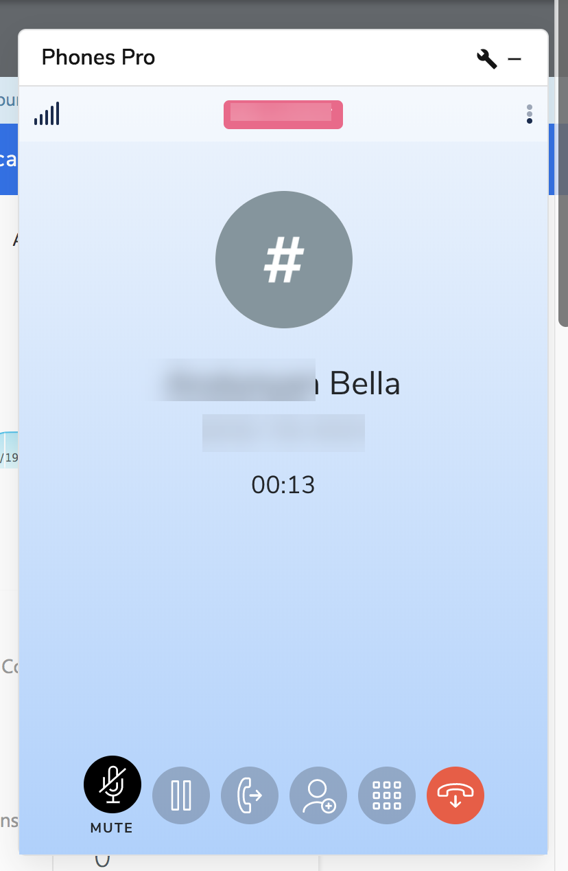 Use the embedded dialer