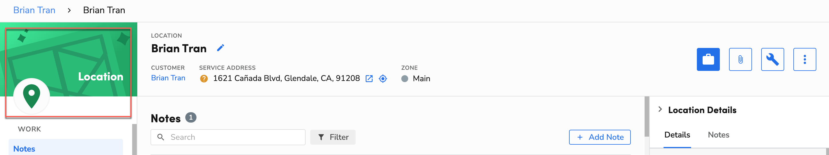 Customer and Location Records overview