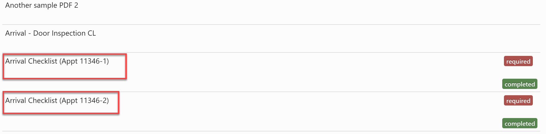 Viewing forms in the Files tab