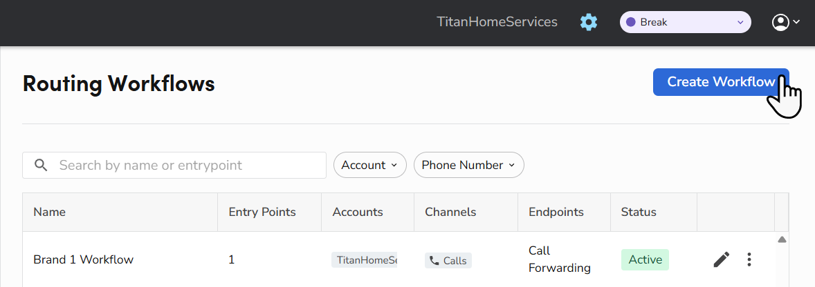 Cursor Create Workflow in Contact Center Pro