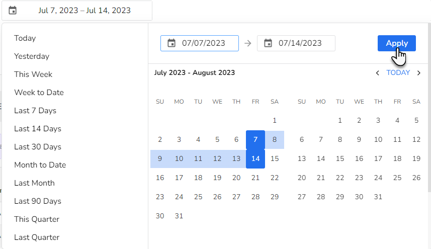 Recurring Services - Upcoming Appointments report template