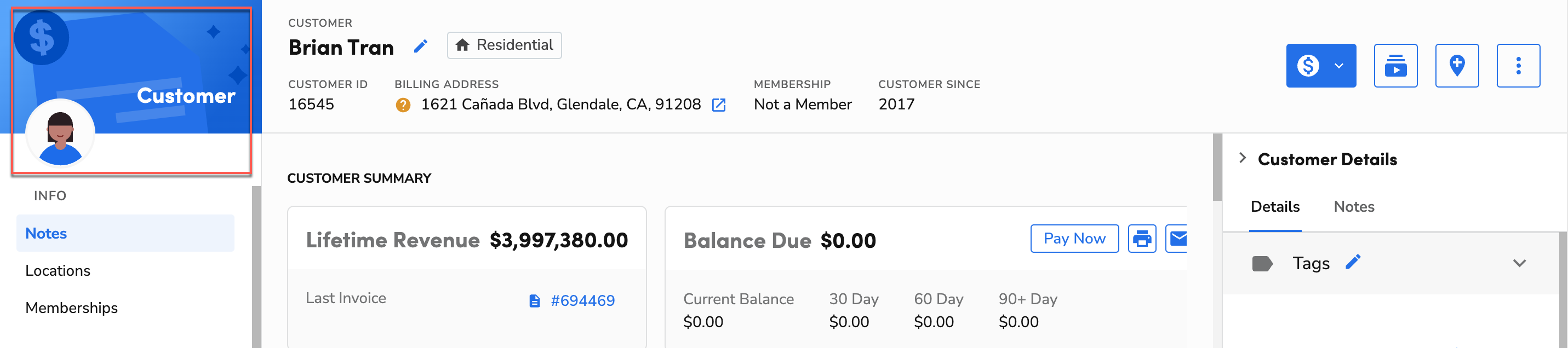 Customer and Location Records overview