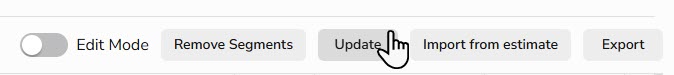 A cursor clicking Update.
