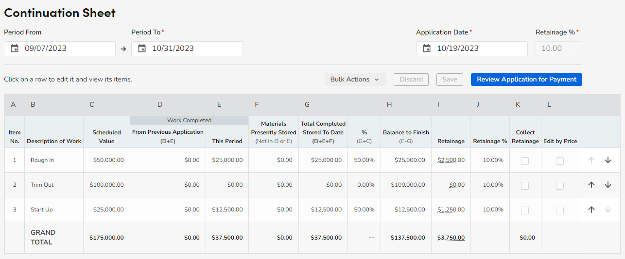 Full screenshot of Continuation Sheet