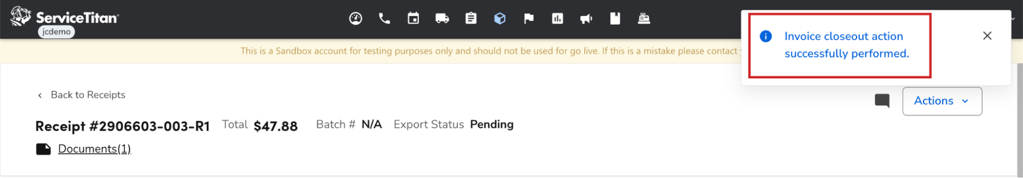 Image displaying the recipient with the attached PO and the invoice ...