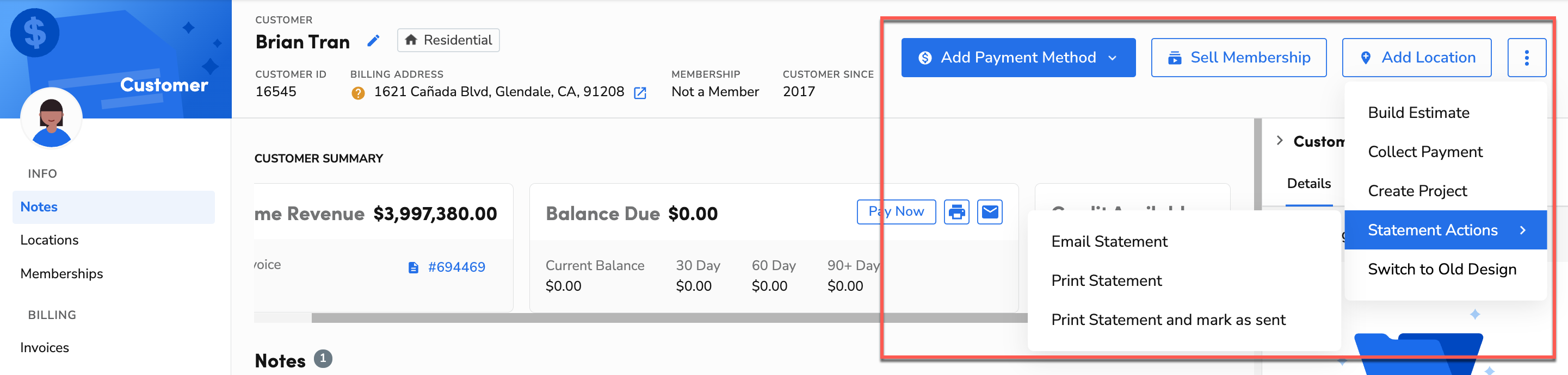 Customer and Location Records overview