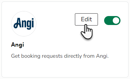 edit angi integration