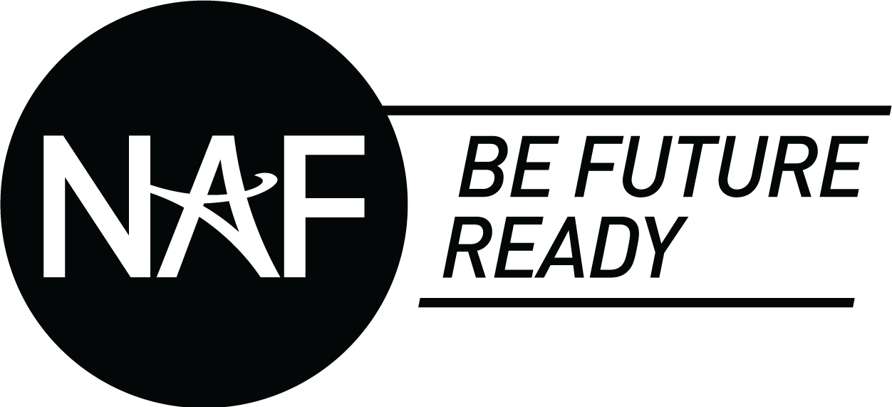 NAF Logo: Black Tagline Stacked