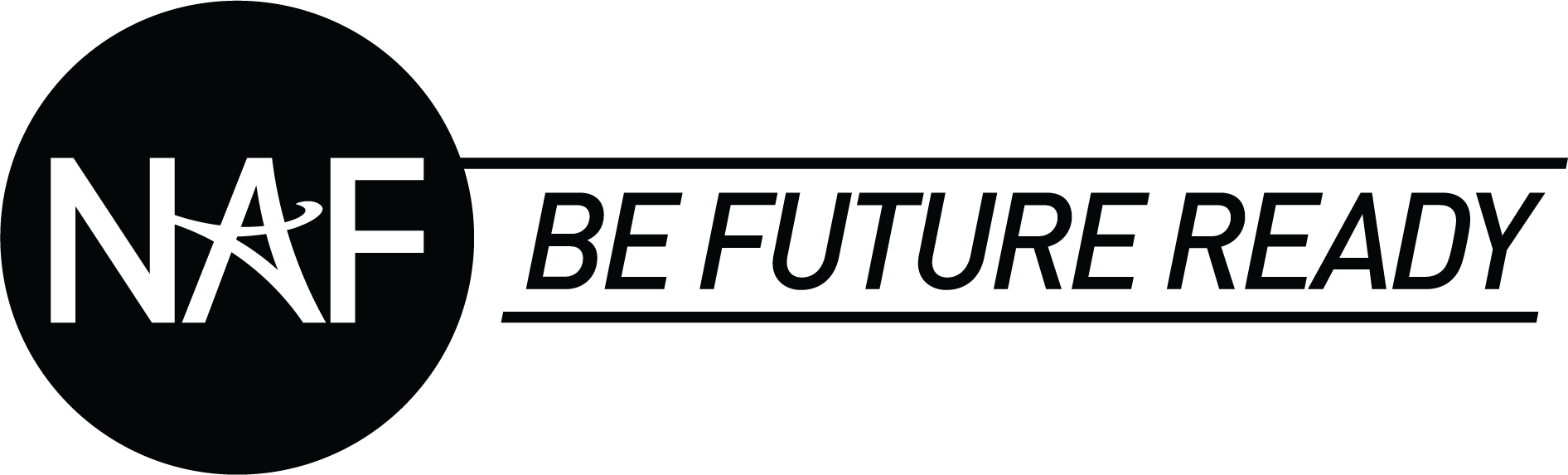 NAF Logo: Black Tagline