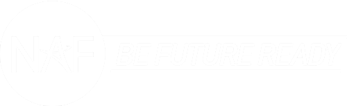 NAF Logo: White with Tagline