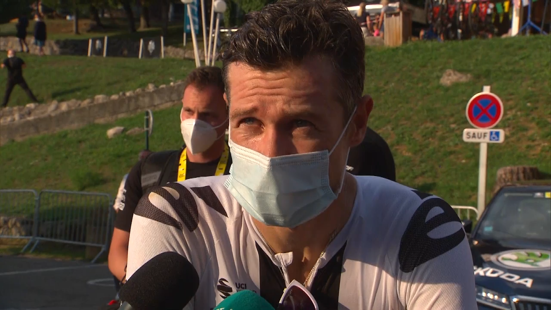 Nico Roche on his day in the break | ITV Cycling
