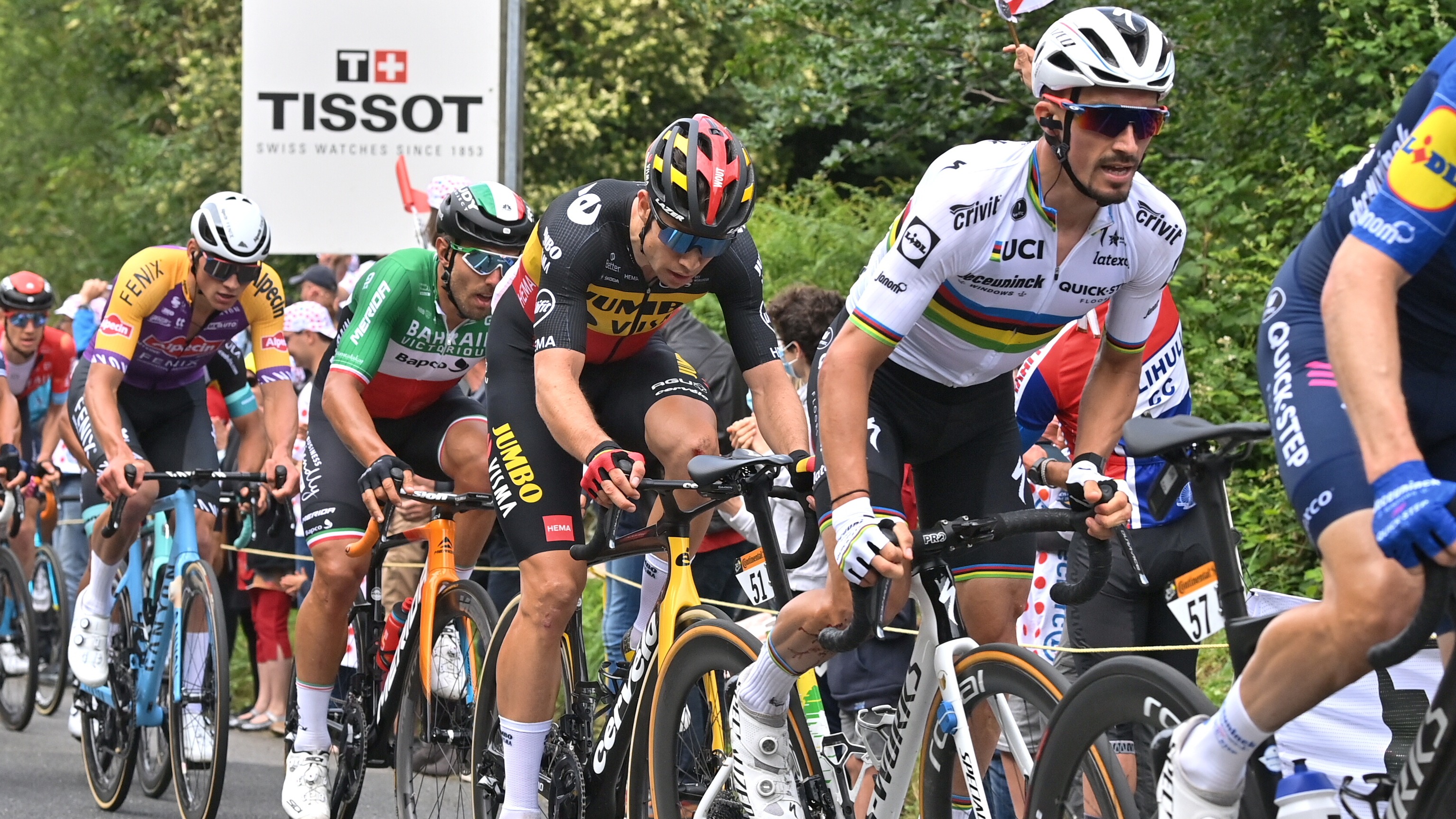 Julian Alaphilippe dominates final climb to take first stage and the ...