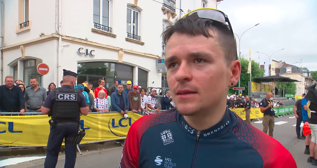 I don't understand van Aert - Tom Pidcock following stage 6 | ITV Cycling
