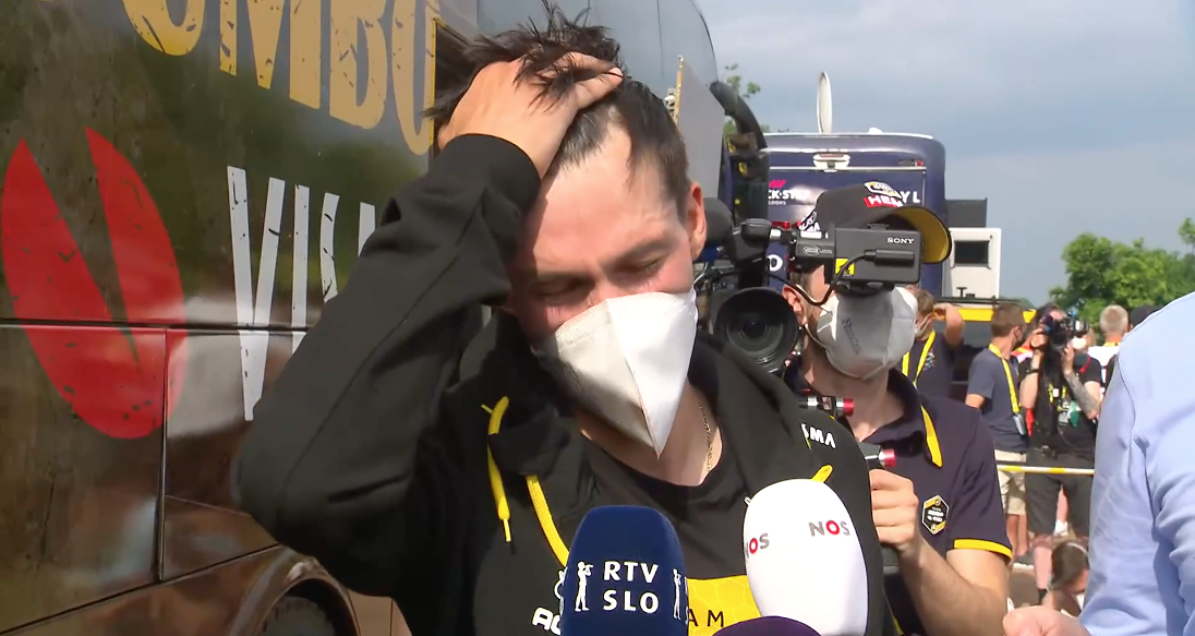 I had to put my shoulder back in - Primoz Roglic following stage five ...