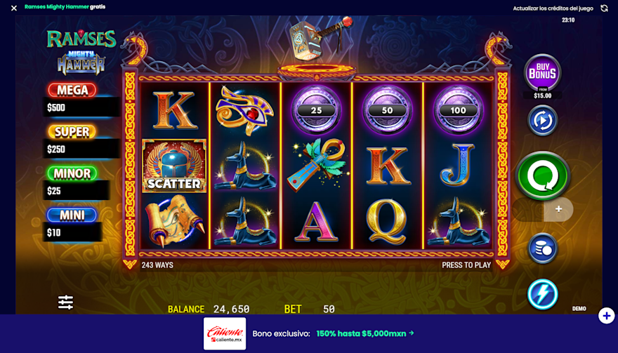 Reseña Ramses Mighty Hammer | Juega gratis