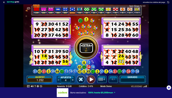 Juega gratis a la tragamonedas Spin Bingo México | Lista {{year}}