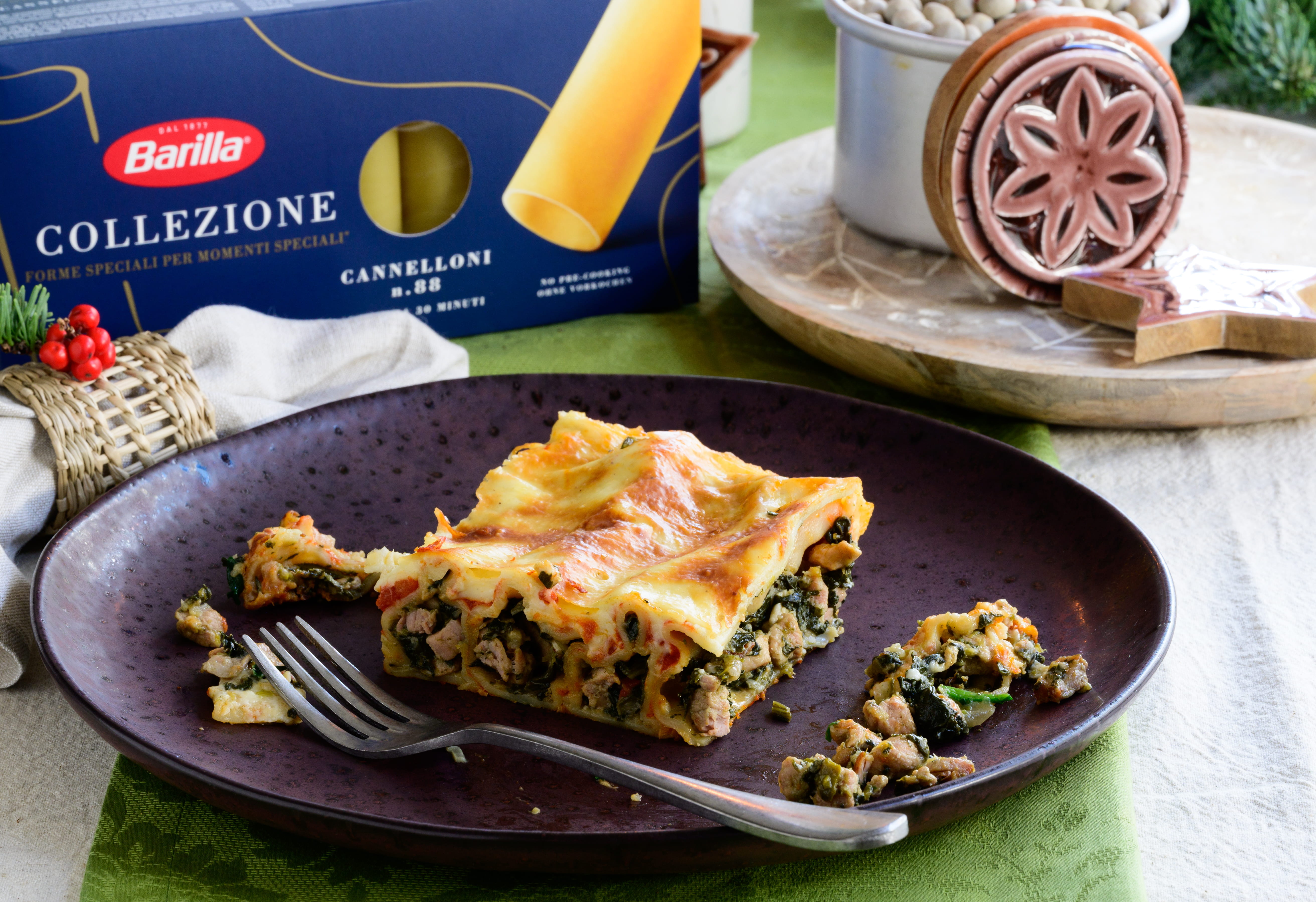 CANNELLONI ΜΕ ΨΑΡΟΝΕΦΡΙ, ΣΠΑΝΑΚΙ ΚΑΙ ΚΑΤΣΙΚΙΣΙΟ ΤΥΡΙ | Barilla | Barilla