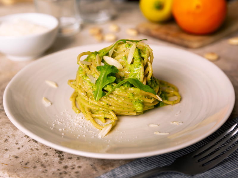 Integralni spaghetti s pestom iz agruma | Barilla