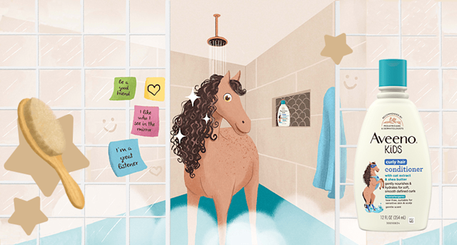 Help Kids Detangle Curls With Romer the Horse | Aveeno®