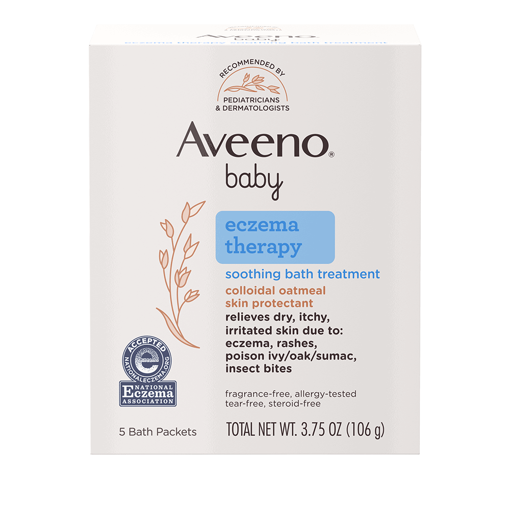 Baby Eczema Therapy Soothing Oat Bath Treatment | Aveeno®