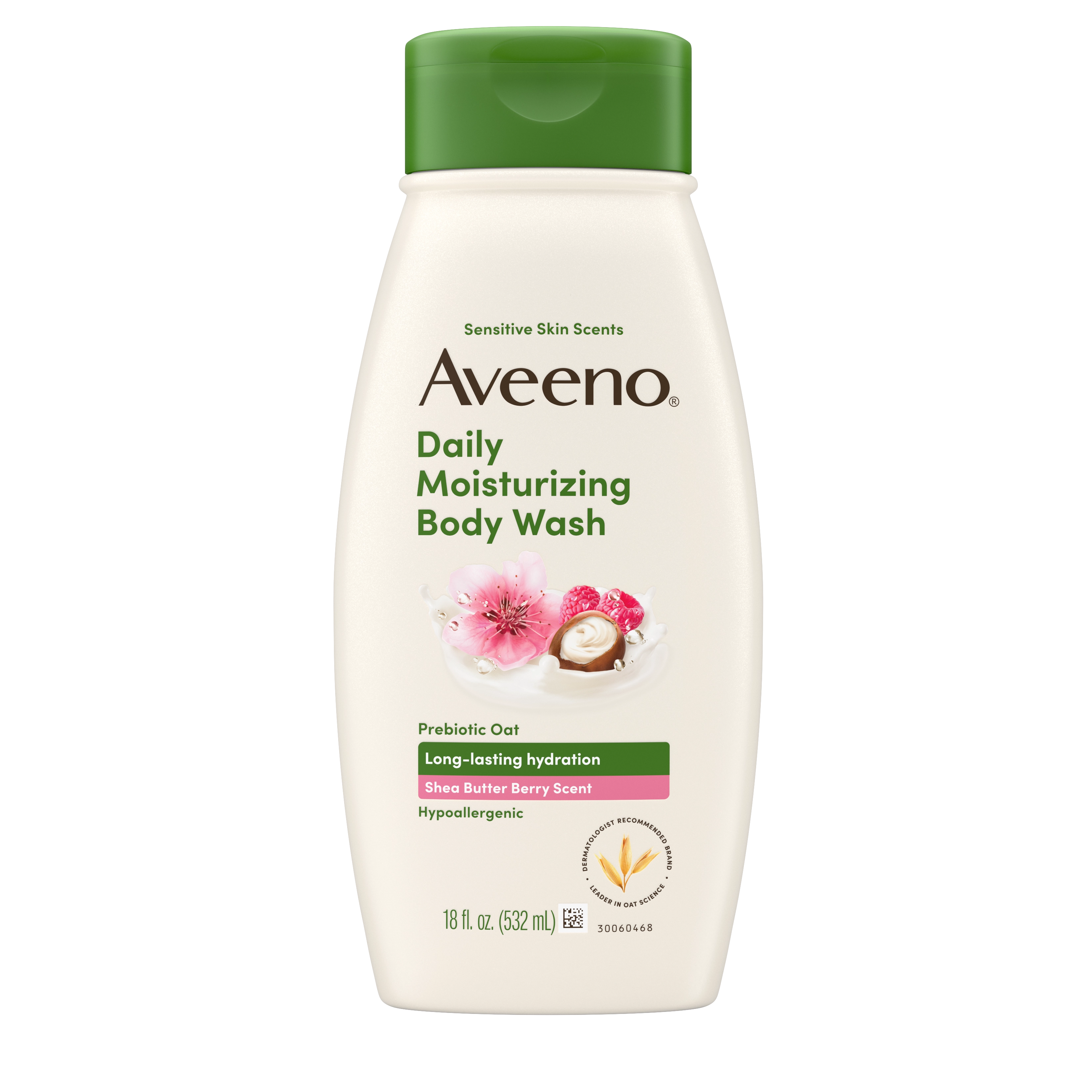 Daily Moisturizing Body Wash, Shea Butter Berry Scent, Sensitive Skin ...