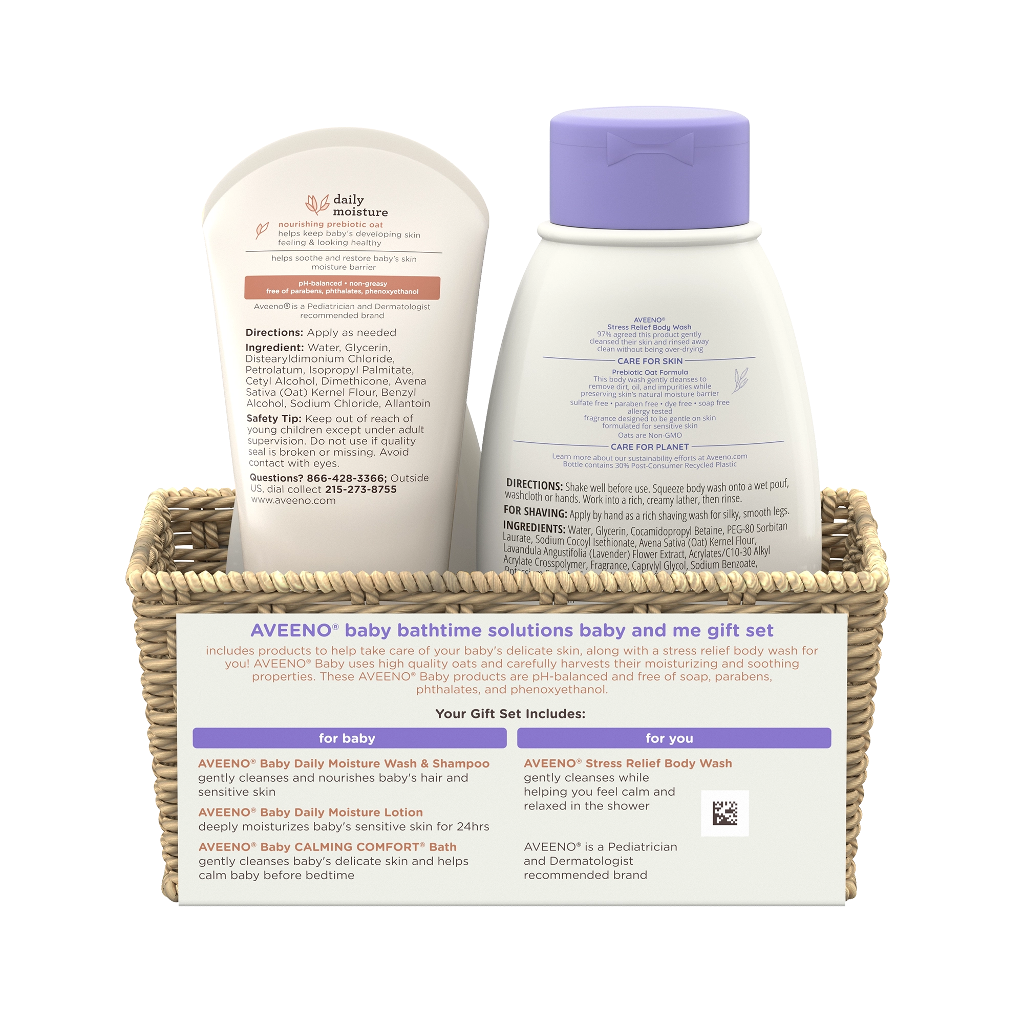 Baby Daily Bathtime Solutions Gift Set for New Moms | Aveeno®