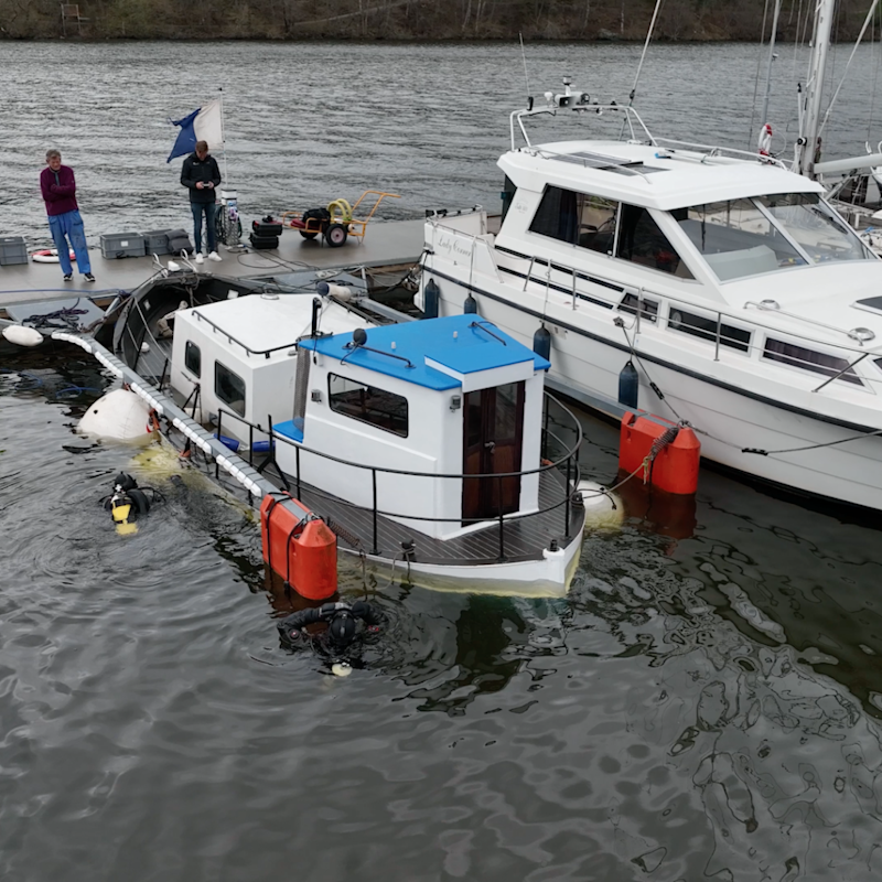 Bärgning av båt – se hur det går till när olyckan varit framme