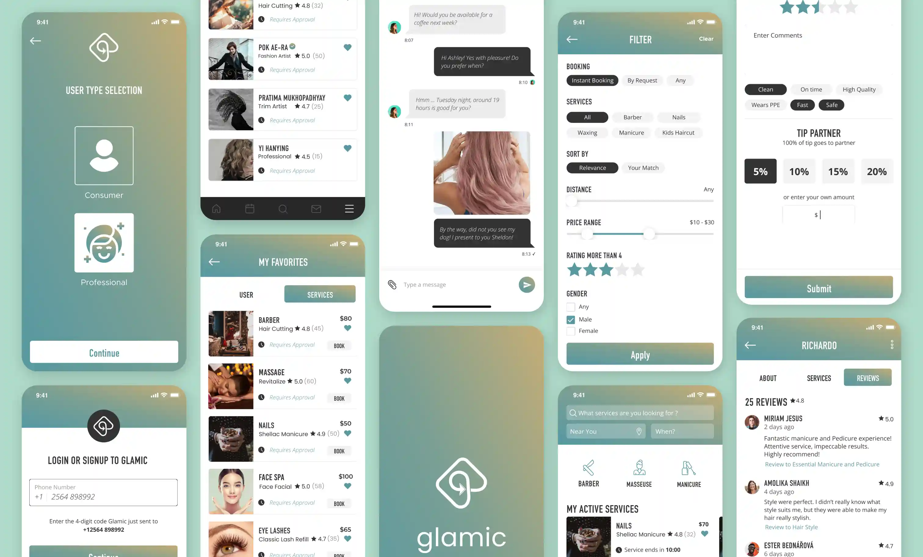 Glamic - Beauty Booking App - Cubix