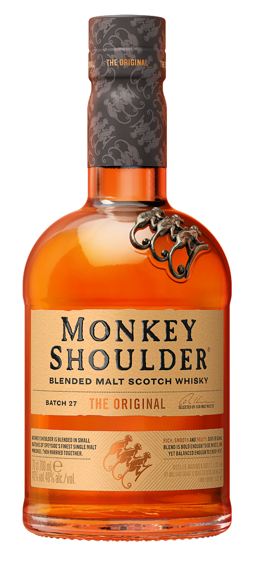 Monkey Shoulder Original Blended Malt Speyside Scotch Whisky | Monkey ...