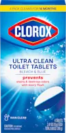 Clorox™ Bleach & Blue Automatic Toilet Bowl Cleaner Tablets | Clorox™