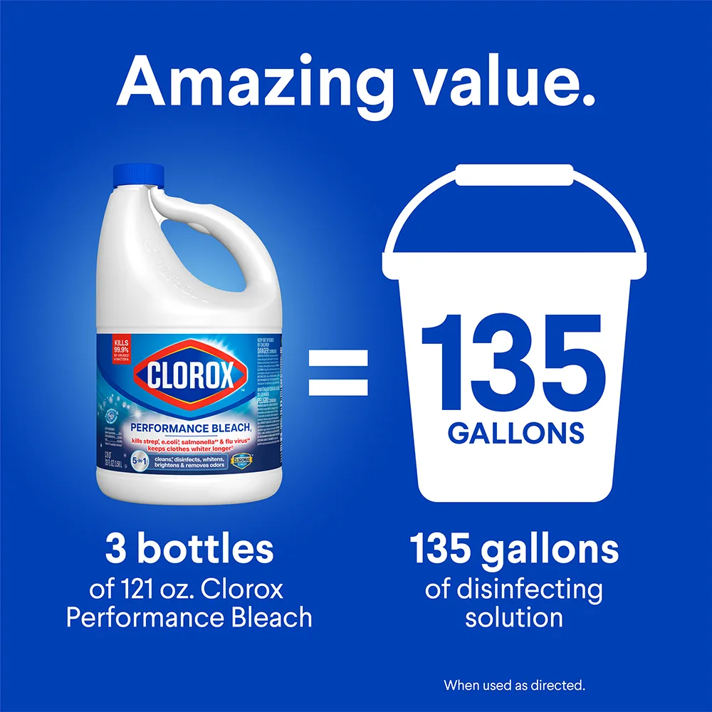Clorox® CLOROMAX® Performance Bleach~2~ - Concentrate | Unscented