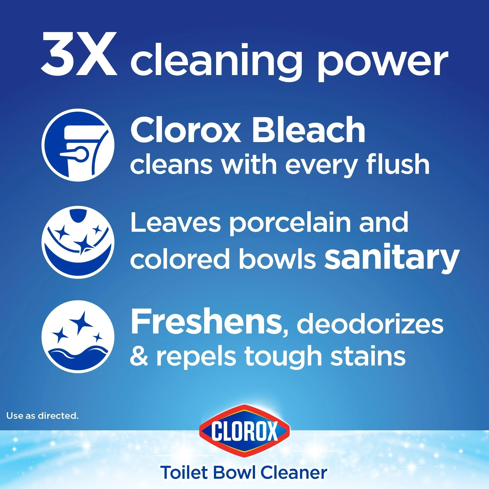 Clorox™ Bleach & Blue Automatic Toilet Bowl Cleaner Tablets