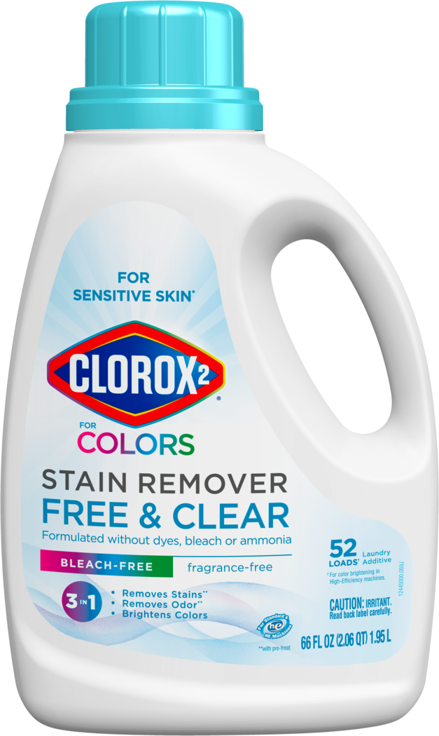 Clorox 2® Free & Clear Colors Stain Remover Liquid| Fragrance Free ...