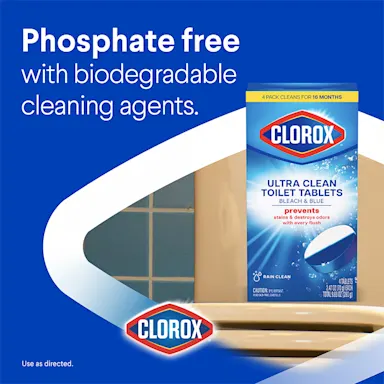 Clorox™ Bleach & Blue Automatic Toilet Bowl Cleaner Tablets | Clorox™