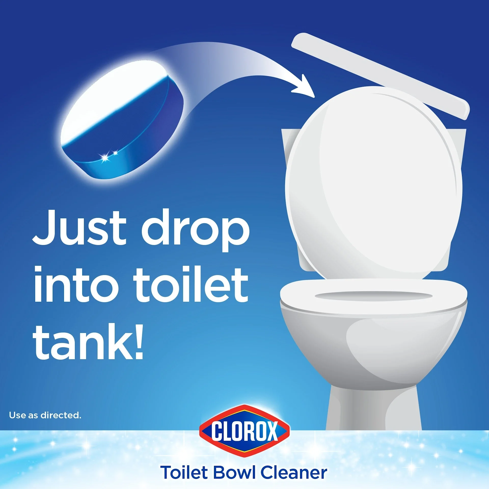 Clorox™ Bleach & Blue Automatic Toilet Bowl Cleaner Tablets