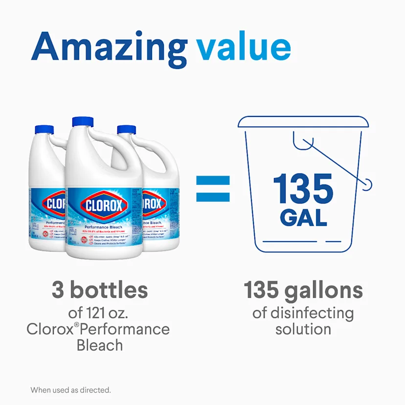 Clorox® CLOROMAX® Performance Bleach~2~ - Concentrate | Unscented