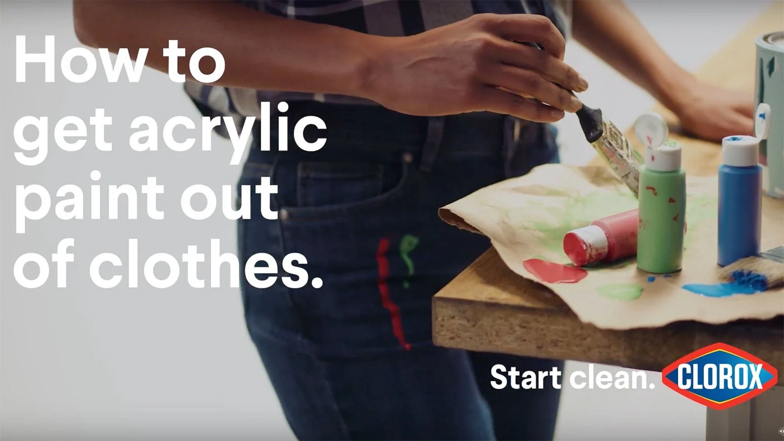 How to Get Acrylic Paint Out of Clothes | Clorox™