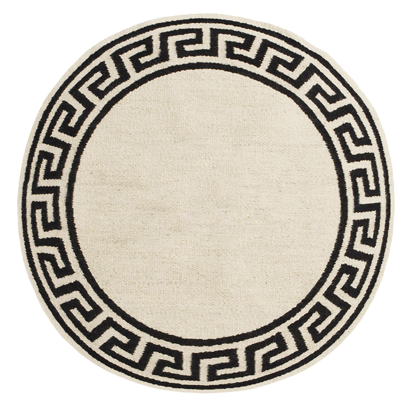 Jonathan Adler - Round Greek Key Border Rug | Story + Rain