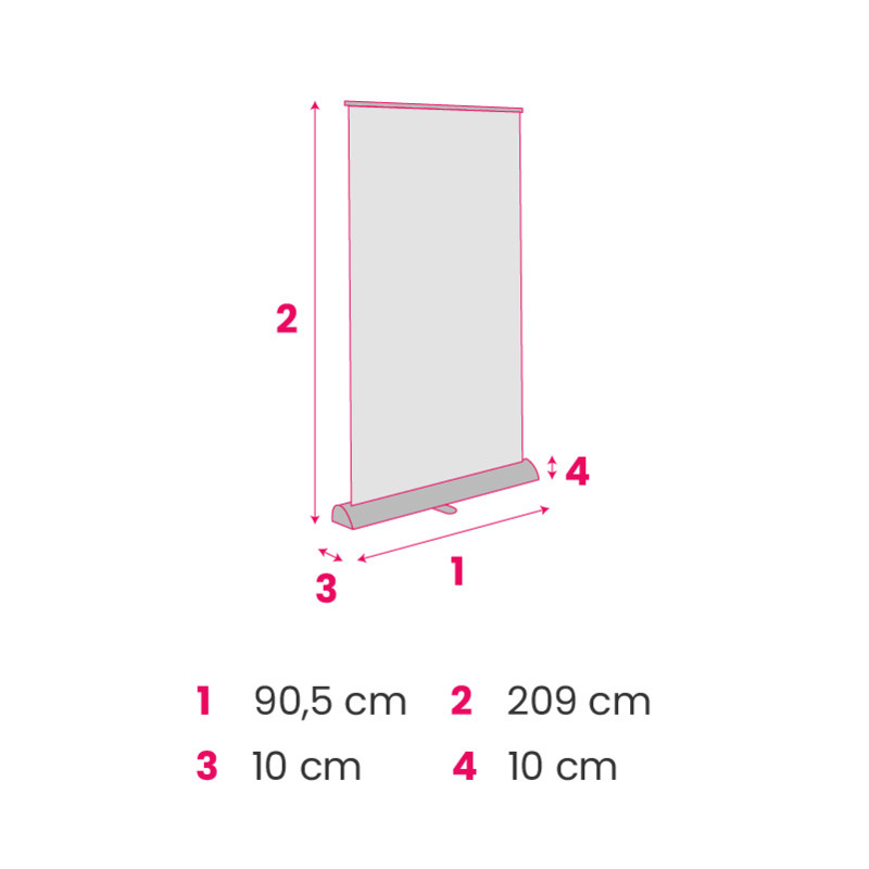 Impression sur Roll Up Basic - Kakemono Roll Up Publicitaire