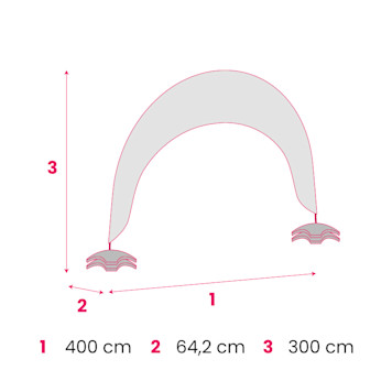 Arche Publicitaire Textile - PLV Grand Format pour Evènements